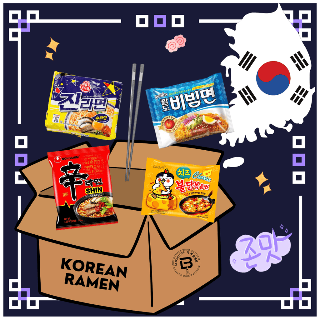 4 Ramen Box & Korean Chopsticks - La Bouclette